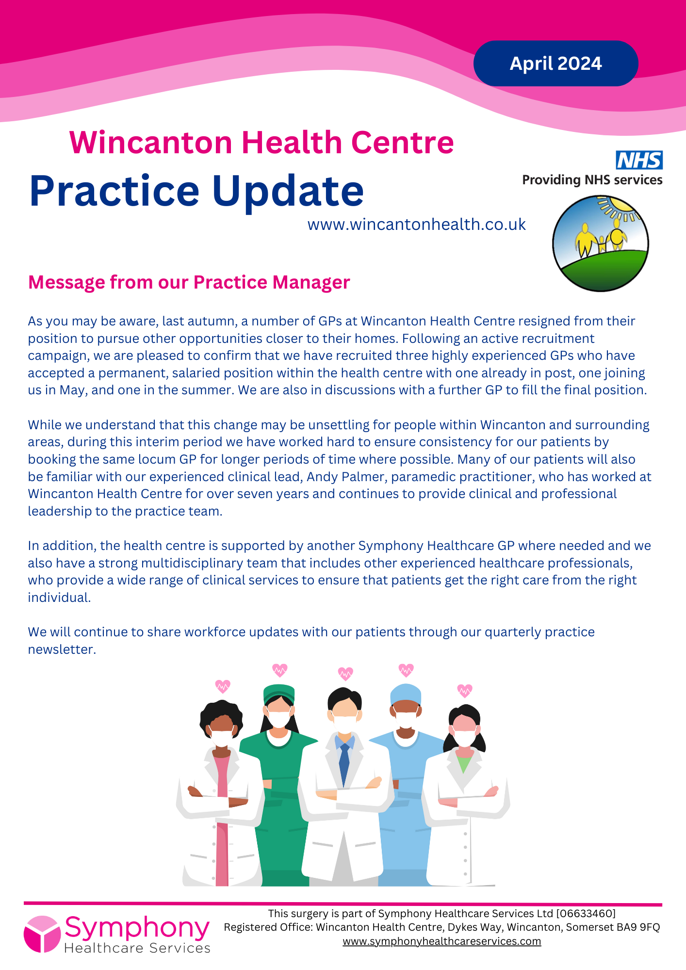 Practice Update - Message from our Practice Manager - Wincanton Health ...