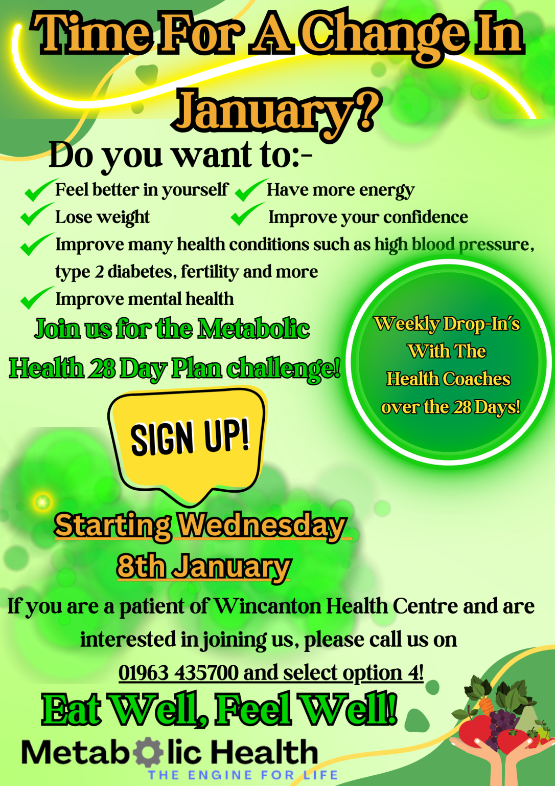 Metabolic Health 28 Day Plan - Wincanton Health Centre